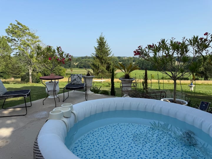 Maison De Campagne En Pierre Belle Vue 8 Pers. - Lot-et-Garonne