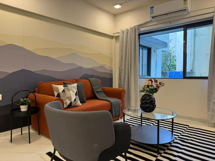 Designer 1bhk 5 Mins Kokilaben Fast Wi-fi Cleaning - Mumbai