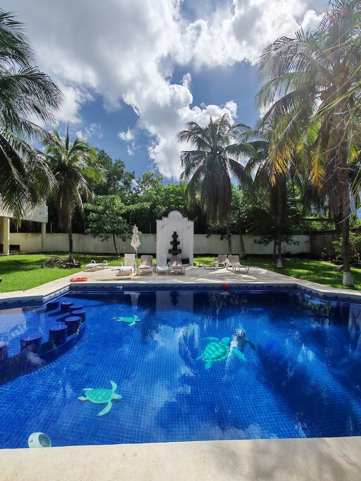 Hacienda Increíble Con Alberca Y Cenote Privado - Aeropuerto de Cancún (CUN)
