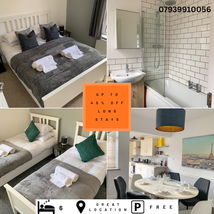 Contractor & Long Stays | Sleeps 4 | Free Parking - York