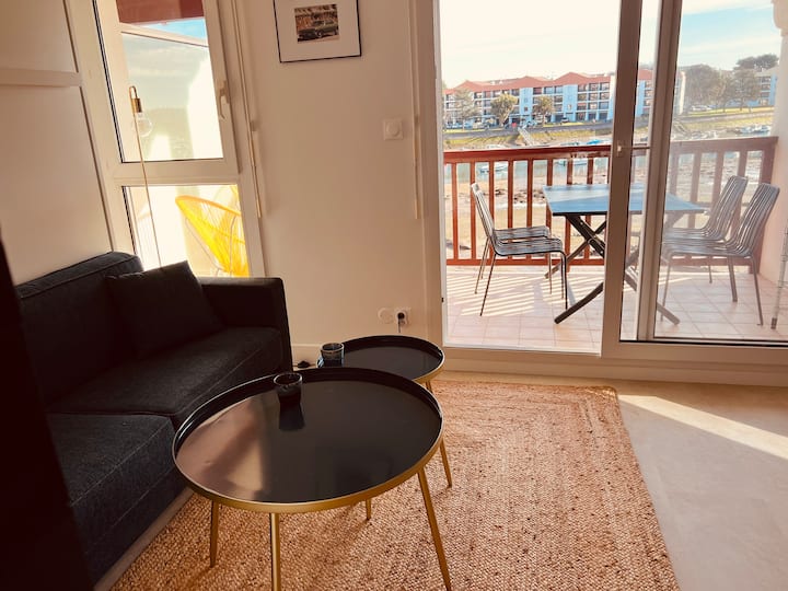 Grand Studio Lumineux, Balcon Vue Directe Nivelle - Guéthary