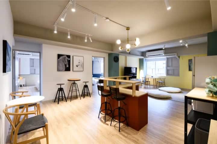 西門町시먼/ Ximen Mrt(3min)/家樂福(4min)/全新裝潢電梯大樓/6-14p - Taipei