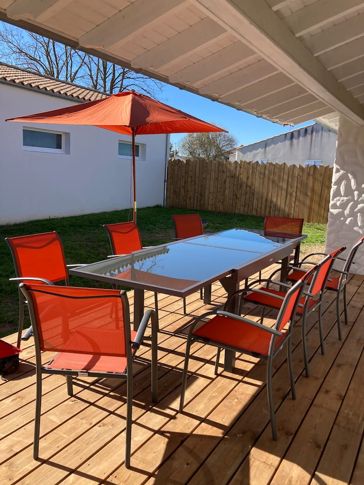 Maison Bord De Mer, Tout Confort : Clim, Wifi… 8 P - La Tranche-sur-Mer