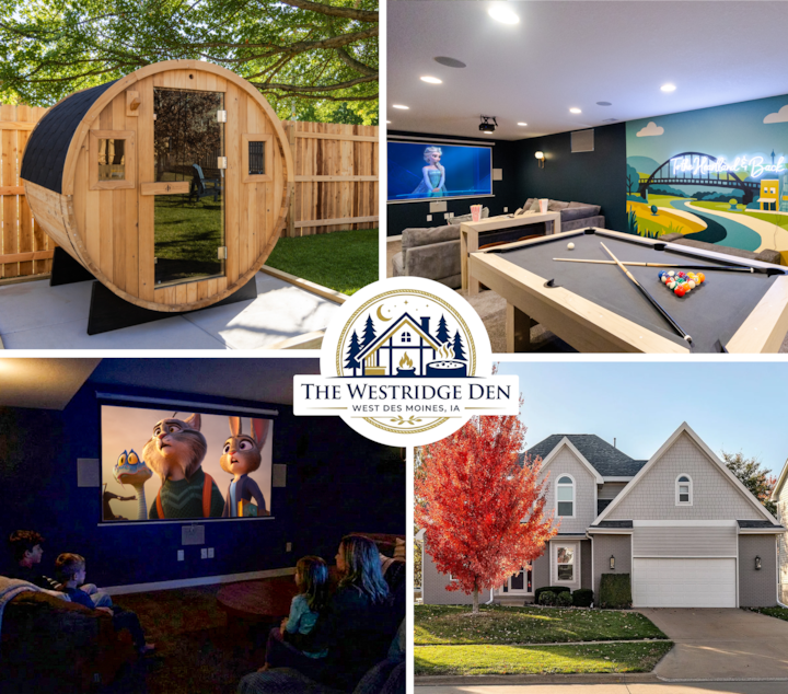 Hot Tub-sauna-movie Theater-game Room-3min Jctc - West Des Moines, IA