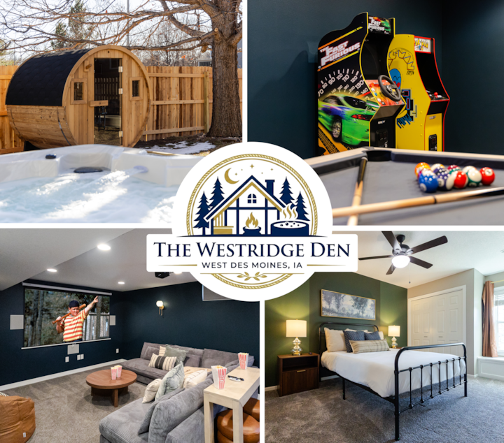 Hot Tub-sauna-movie Theater-game Room-3min Jctc - West Des Moines, IA