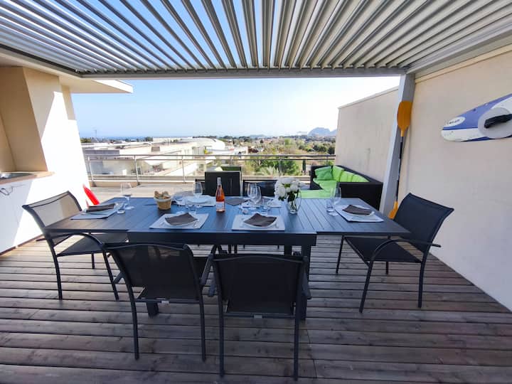 Rooftop Vue Mer - Dernier éTage- Clim + Parking - La Ciotat