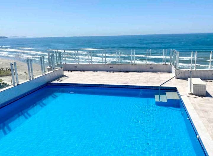 Pé Na Areia: Apto Com Vista Mar E Piscina - Brasil
