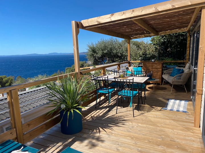 St Raphaël-mh 3ch Climatisé-super Vue Mer-piscine - Saint-Raphaël