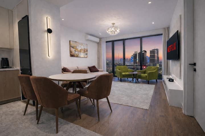 Семейные апартаменты 25 этаж вид Ташкент сити - Usbekistan