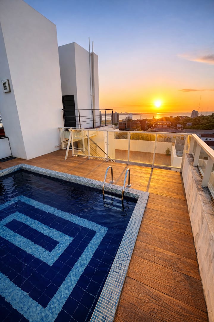 Estúdio Con Piscina E Garagem 3e - Paraguay