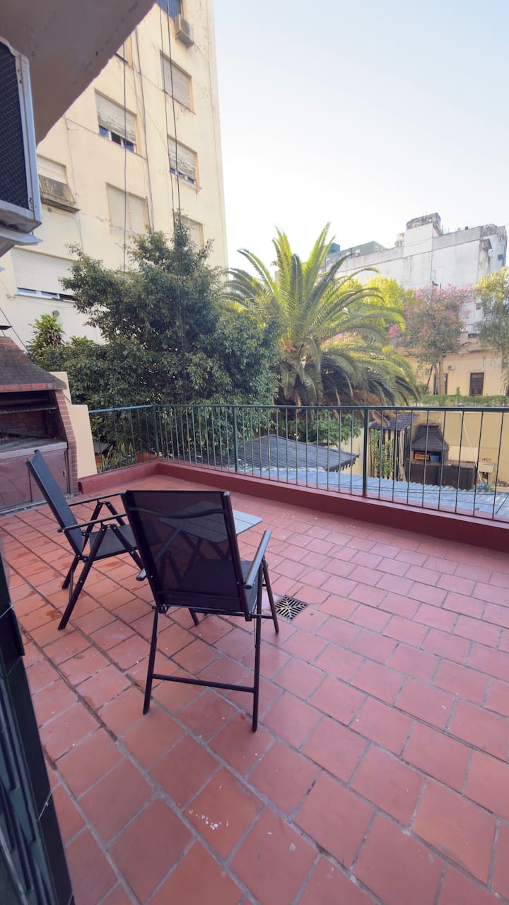 Terrace And Grill, Bright Two Rooms, Caballito - Buenos Aires