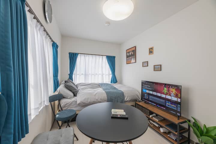 本川越駅から徒歩12分・小江戸を楽しむシンプルステイ・1ベッド・2名まで・room206 - Sakado