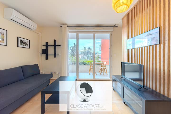 Appartement Avec Terrasse, Clim, Parking - Montpellier