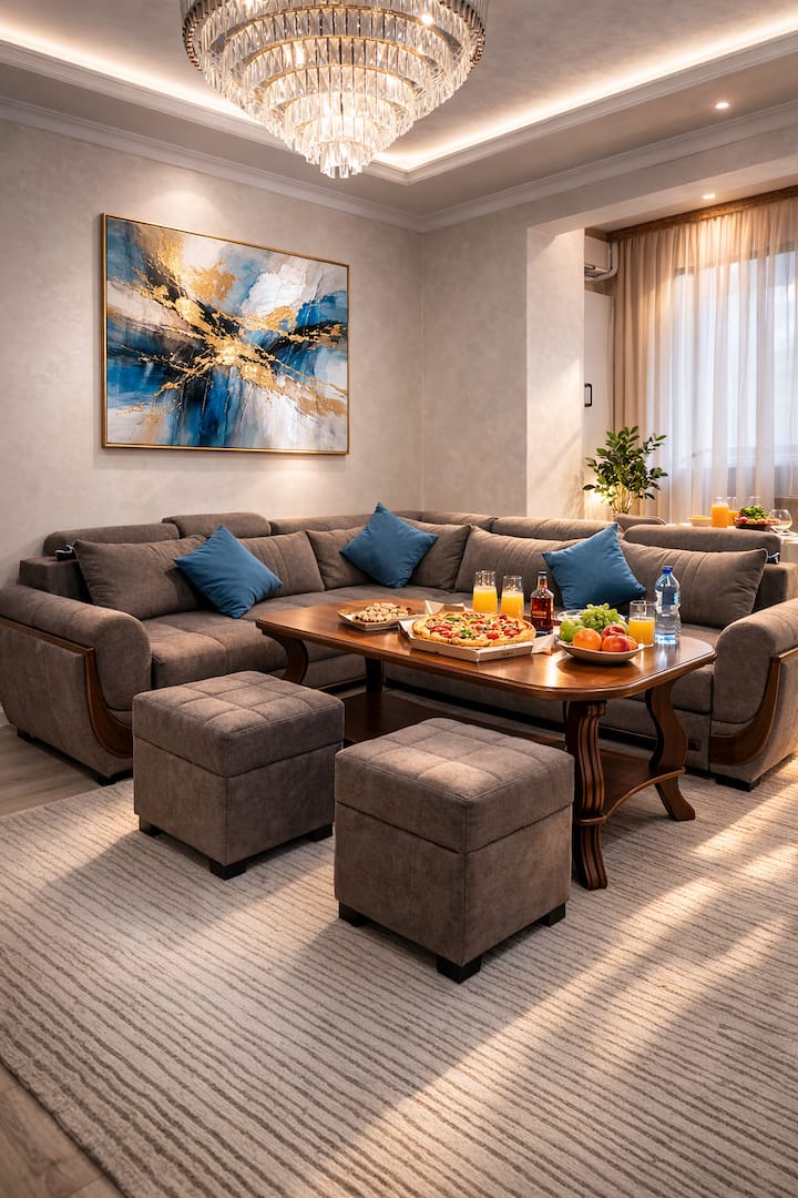 Seoul Moon | Большая гостиная и уютная спальня - Uzbekistan