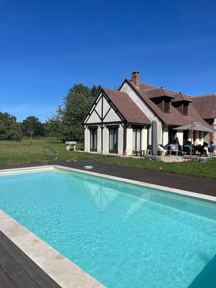 Maison 4 éToiles Piscine Chauffée Cadre Verdoyant - Lyons-la-Forêt