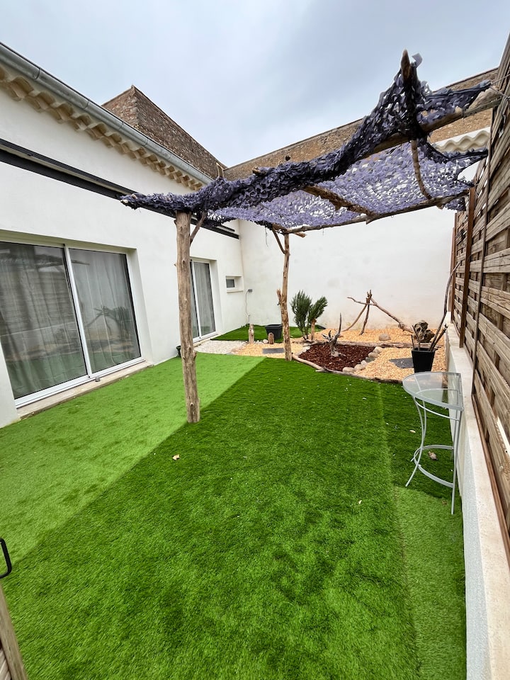 Maison Familiale Climatisée & Jardin - France