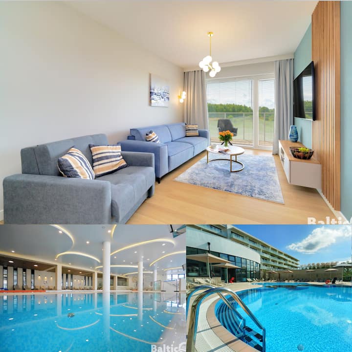 2-room Apartment-indoor & Outdoor Pool, Sauna, Gym - Dźwirzyno