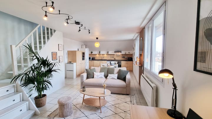 Duplex 4pers Calme Parking - Proche Gare & Rocade - Orléans