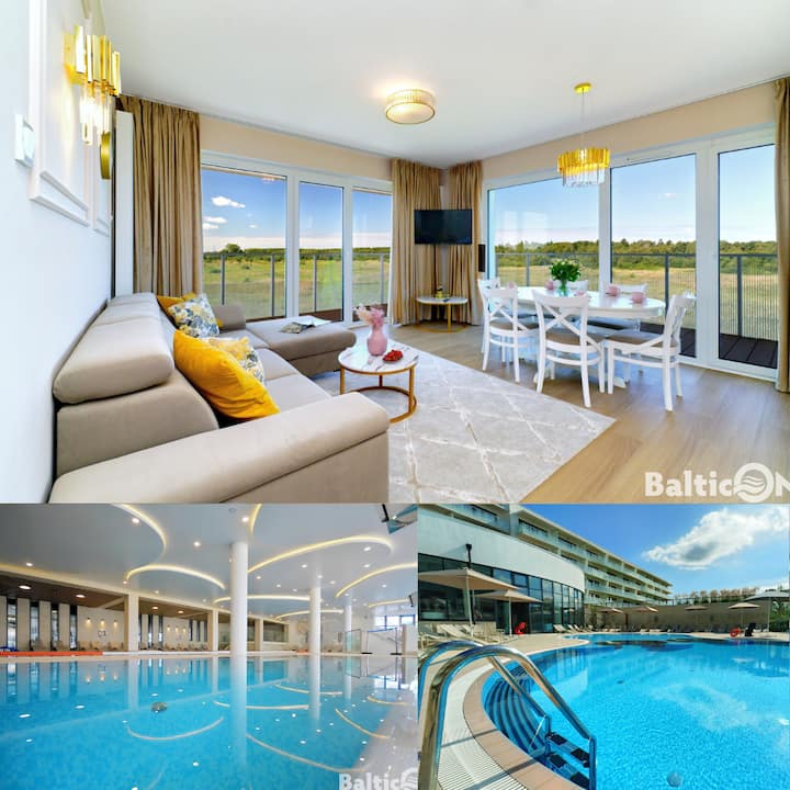 4-room Apartment-indoor & Outdoor Pool, Sauna, Gym - Kołobrzeg