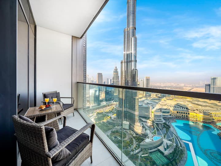 Posh 2br With Amazing Burj Khalifa & Fountain View - Dubai