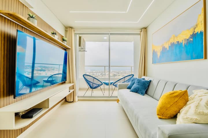Ivory Tide Coastal Apt • Ocean View • Beach Wifi - Cartagena