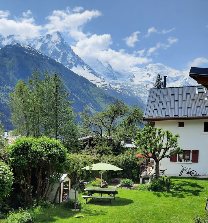 Appartement Et Jardin Vue Sublime, Chamonix Centre - Chamonix-Mont-Blanc