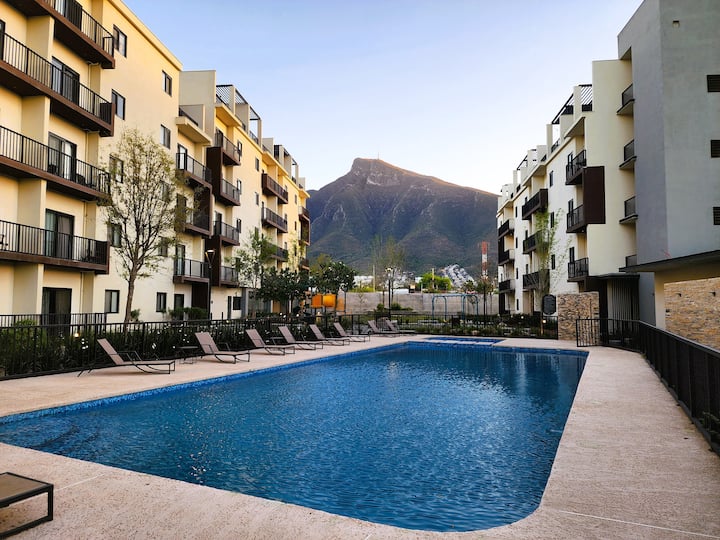 Depa 2 Recámaras+ 2 Baños | 3 Min Estadio Bbva - Mexico