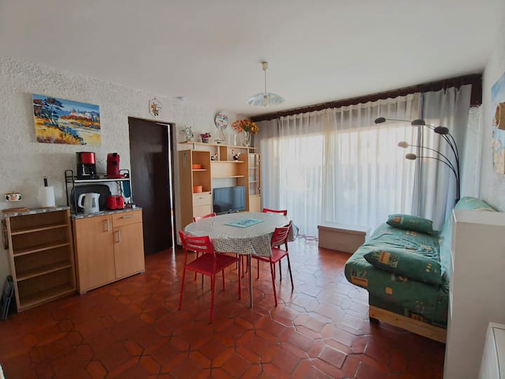 Grand T2 Terrasse Privée Coeur De Marseillan Plage - Marseillan