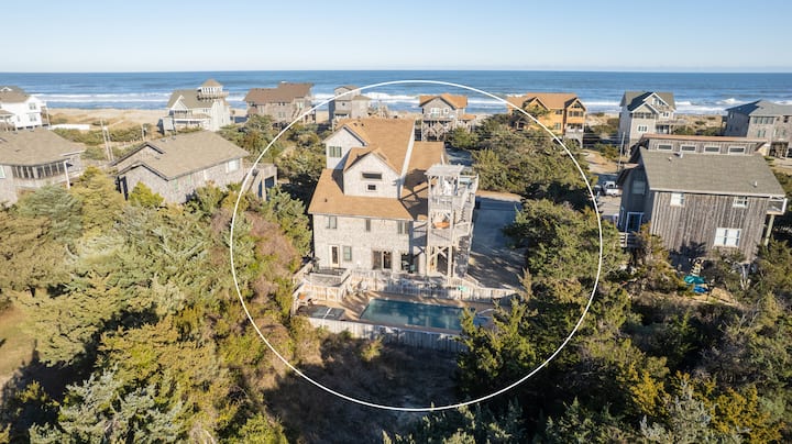 Ocean View | Beach Access | Private Pool+hot Tub - Outer Banks, NC