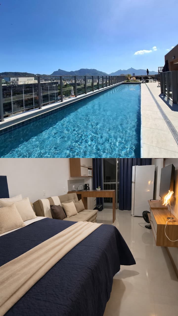 Metrô Na Porta + Piscina | Conforto P/ 4 No Centro - Brazil