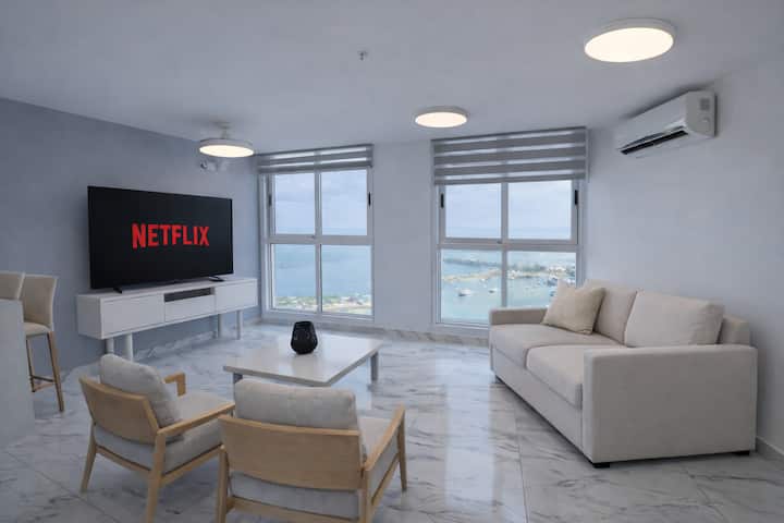 Stylish 1br W/panoramic Sea Pool View – High Floor - Panama City