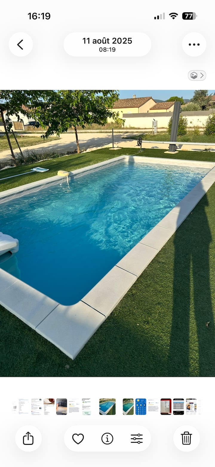 Villa Olivier Avec Piscine Privée - Ruoms