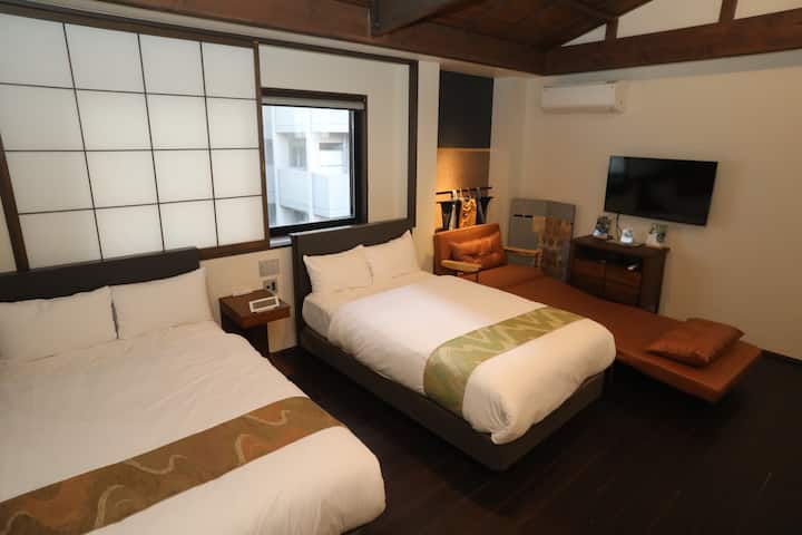 駅から徒歩5分/京都の静かな街並み/ホテル楽々庵401 - Kyoto