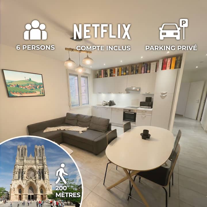 Hincmar - Parking - Hypercentre - Ascenceur - Reims