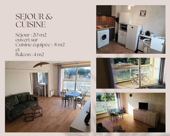 Lumineux Appartement T2 De 50m2, Plage Des Minimes - La Rochelle