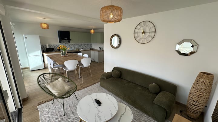 Appart Récent, Climatisé, Pkg Privé, 200m Océan - Mimizan Plage