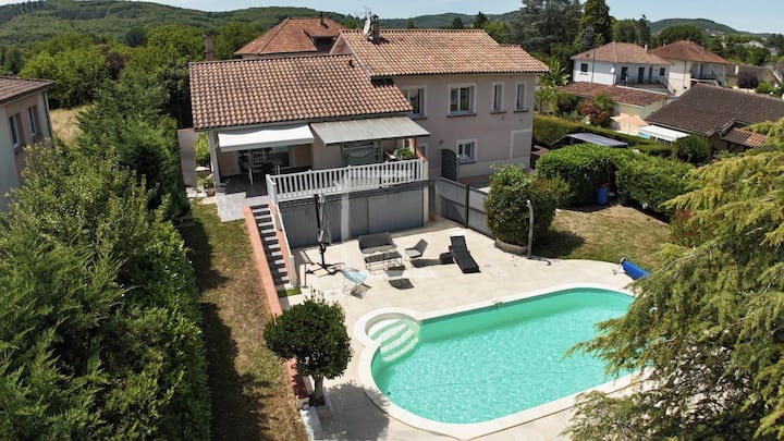 Villa 4 Chambres Avec Piscine Dordogne - Souillac