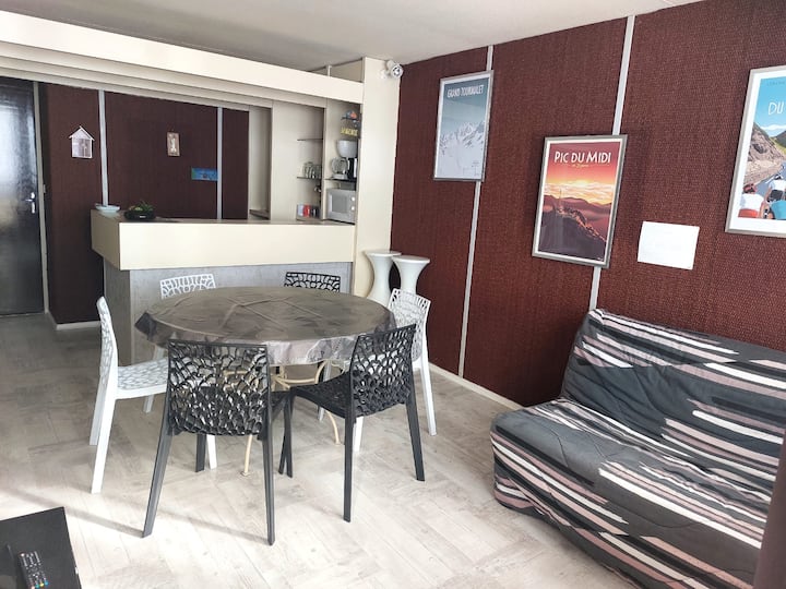 T2 Pied Des Pistes, Balcon Sud, Parking Privé - Payolle