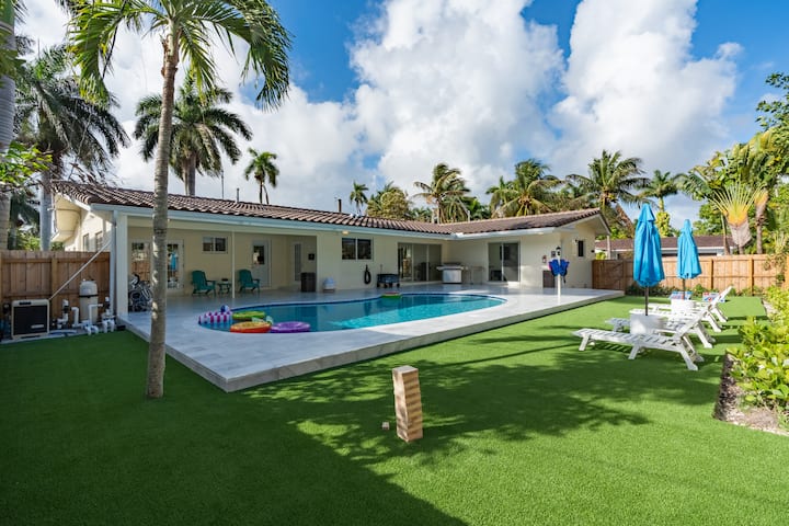 4br/3ba Pool Home•sleeps 12•near Beach & World Cup - Hollywood, FL