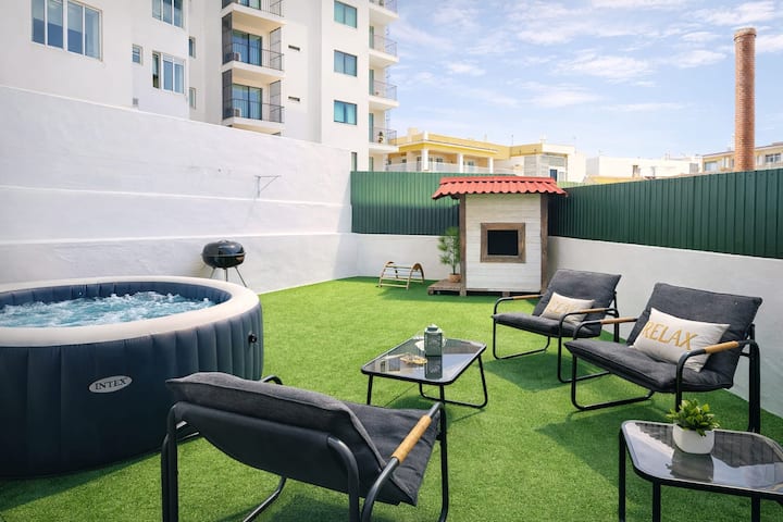 Faro Central W/ Terrace & Jacuzzi - 法魯