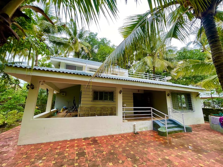 Shivaay Villa 3bhk Pvt Villa Greenery Food Games - Alibag