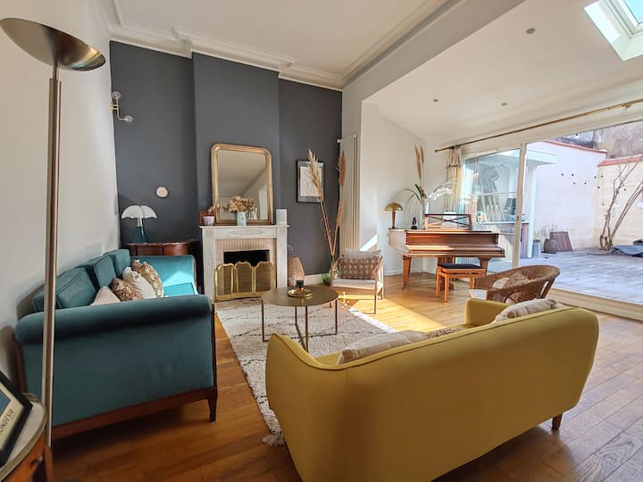 Maison + Piscine - 5 Chambres- 15min Grand Théâtre - Burdeos