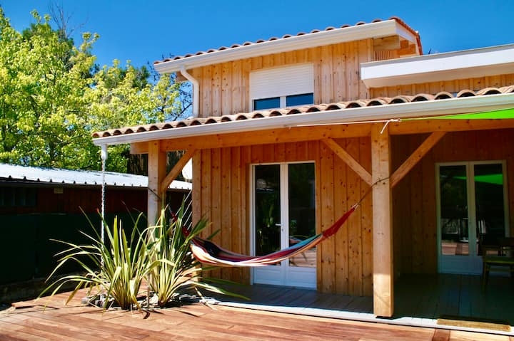 Maison Bois - 100 M Lac D'hourtin - Hourtin Plage