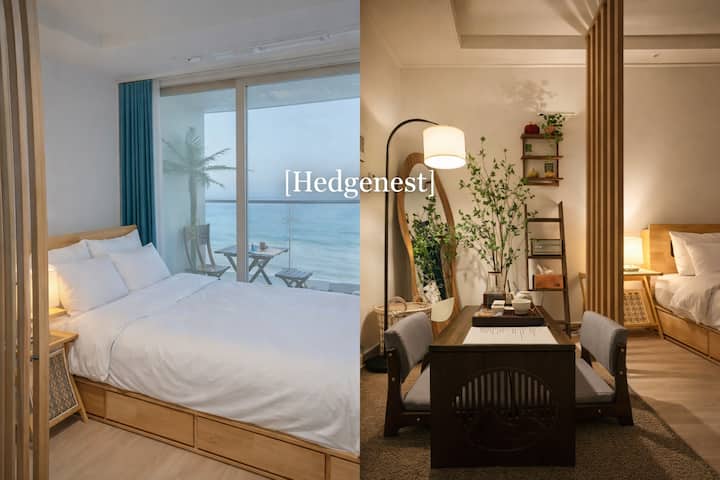 New [헤지네스트] 호텔리어 출신의 오션뷰 감성숙소/고층/다도/포토존/속초맛집/최대3인 - Sokcho-si