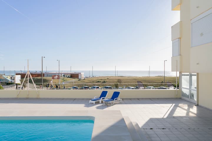 T2 Frente à Praia C/ Piscina | Costa Da Caparica - Costa da Caparica