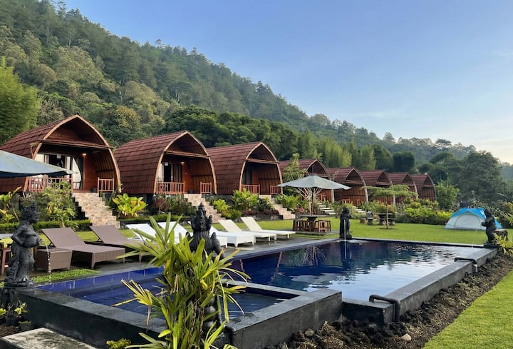 A Perfect Cabin With Mountain And Lake View - Kintamani