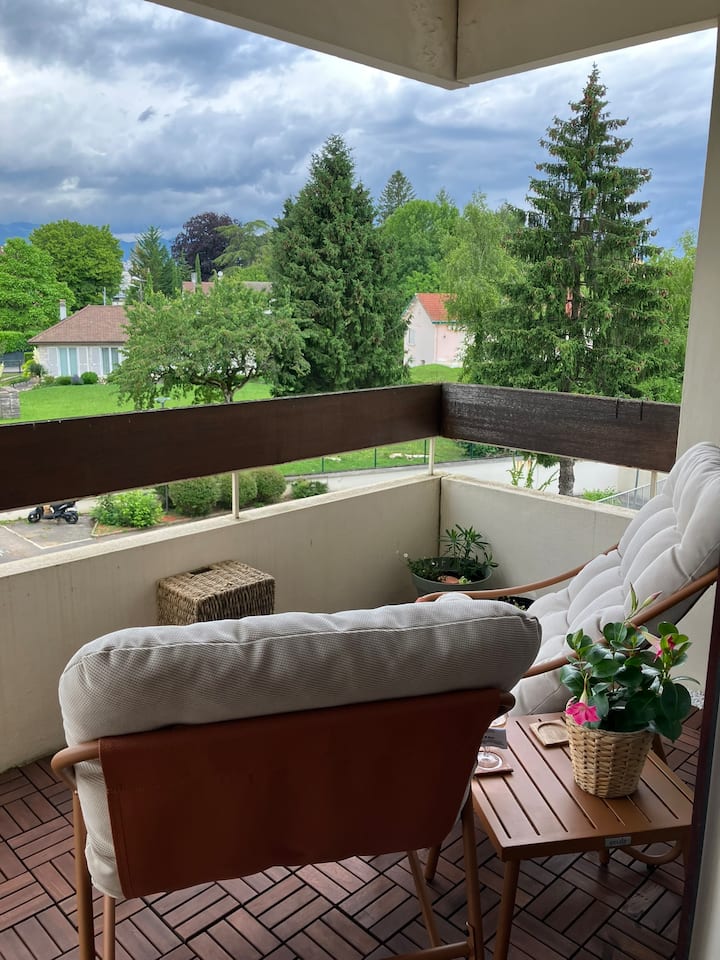 Close To Genava, Large Balcony With Mountain Views - Ferney-Voltaire