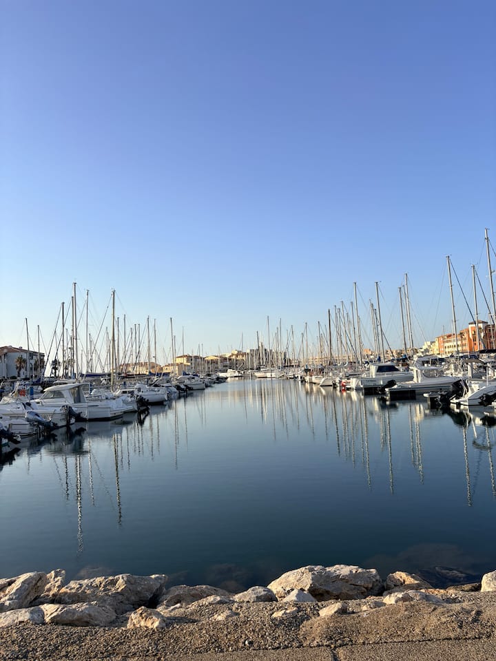 Appartement Cosy Parking Privé Port-plage à Pied - Leucate
