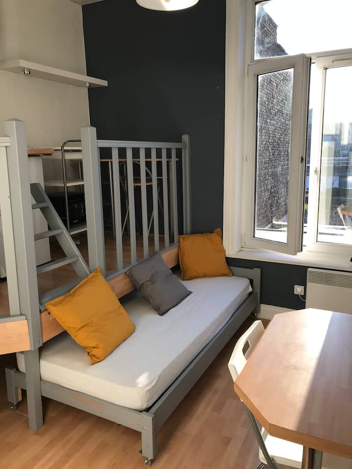 Studio Lumineux Optimisé Par Architecte. - Roubaix