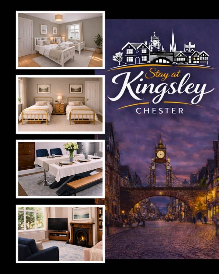 Business & Family Stay | 4 Br Chester | Sleeps 8 - Chester, UK